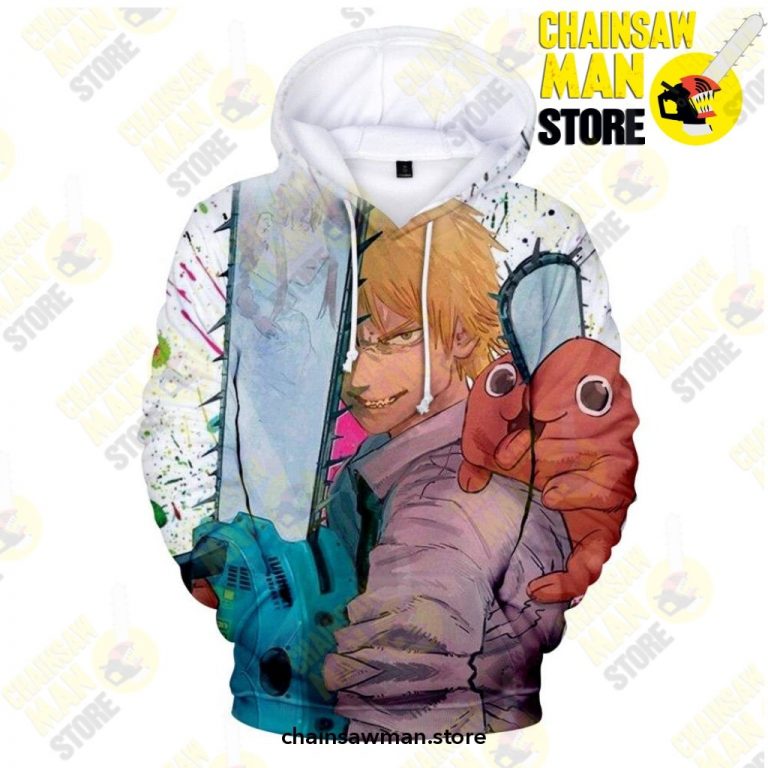 Chainsaw Man Bloody - Minimalistic Hoodie - Chainsaw Man Store